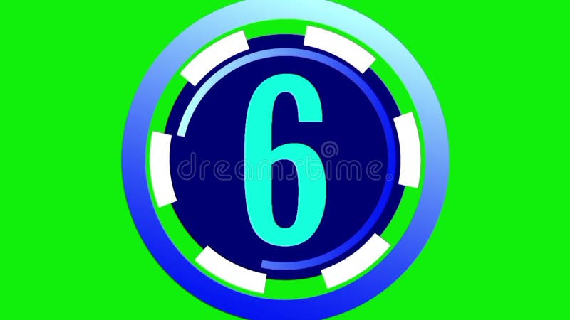 Ten Seconds To One Futuristic Digital Modern Countdown Timer with ...