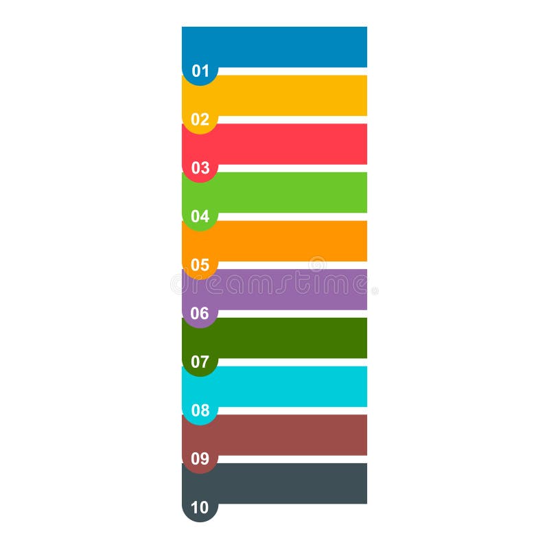 Set of Infographic Vertical Diagram, Business Information Design, Chart ...