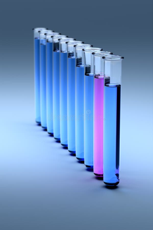 Test Tubes Vector Color Outline Sketch Icon Isolated on White ...