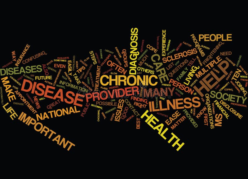 Ten Tips To Help Ease Life with a Chronic Disease Text Background Word ...