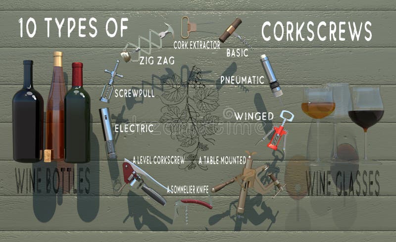 Ten Types of Corkscrews & Wine Bottle Openers - Most Commonly Used ...