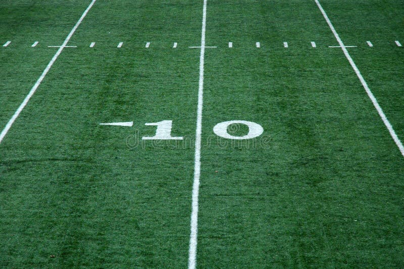 Ten Yard Line stock image. Image of stadium, green, painted - 11903713