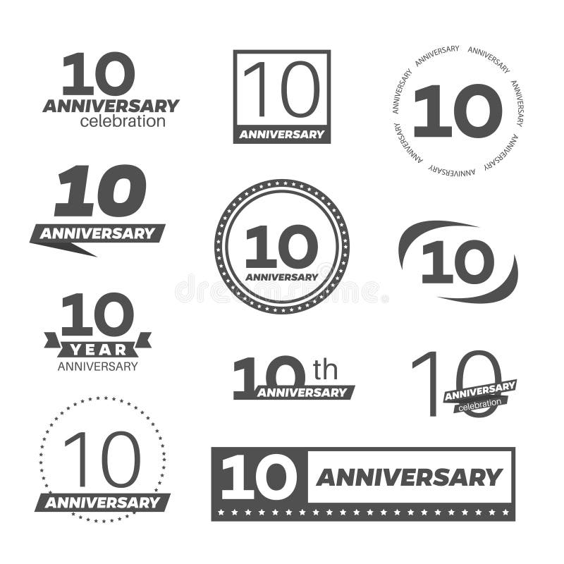 Ten Years Logo Stock Illustrations – 4,257 Ten Years Logo Stock ...