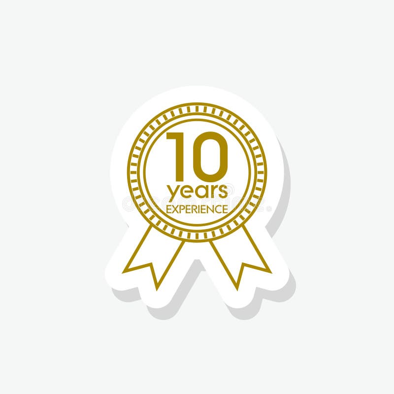30 Years Experience Web Icon Illustration Isolated on White Background ...