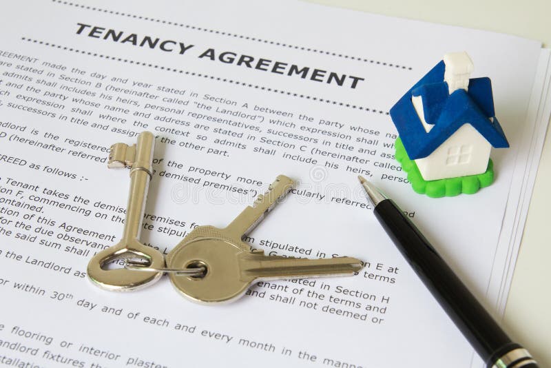 Signing a New Tenancy Agreement Stock Photo - Image of period, document ...