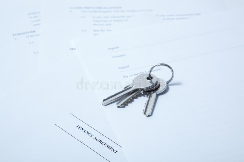 Rental Agreement and Apartment Keys Stock Image - Image of tenant, rent ...