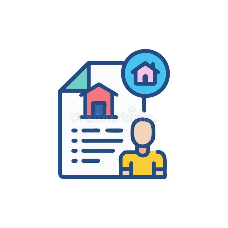 Tenant Application Icon for Background Checks Stock Illustration ...