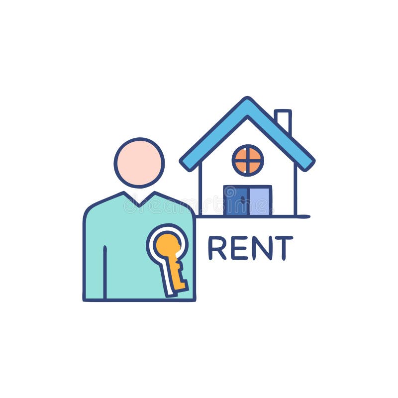 Tenant Icon for Community Engagement Stock Illustration - Illustration ...