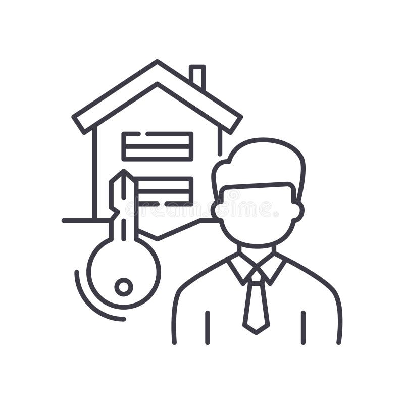 Tenant Isolated Icon. Simple Element Illustration from Real Estate ...