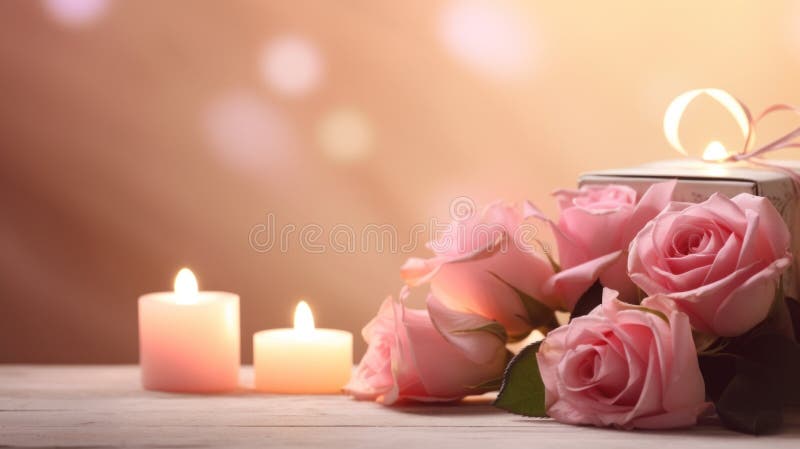 A Tender Background for Expressing Affection, Featuring Roses ...