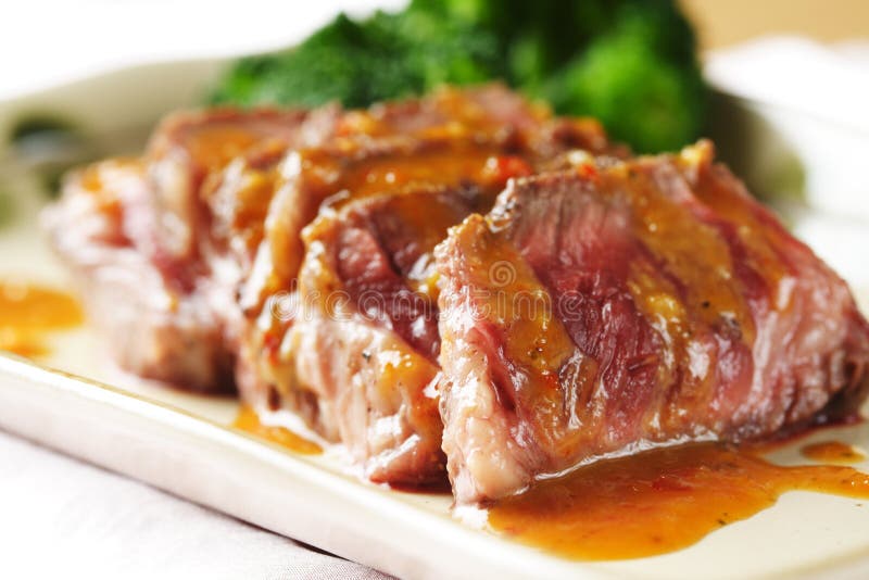 Tender beef stock image. Image of plate, prime, meal, meat - 1523171