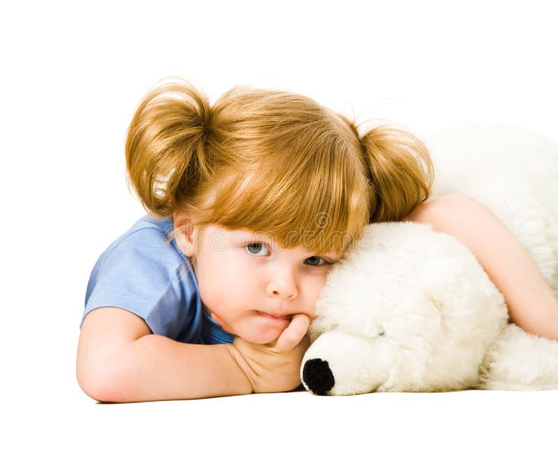 Youthful Tender Mom with Her Cute Toddler Girl Stock Image - Image of ...