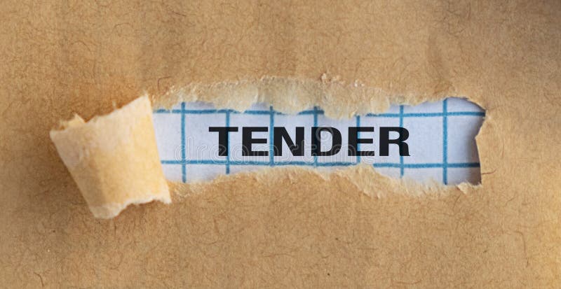 Tender Inscription Torn Paper Concept Business Stock Photos - Free ...