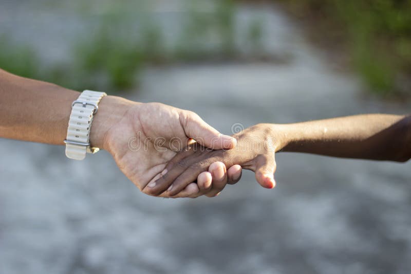 Two Hands Clasp Each Other Gesture Unity Support Stock Photos - Free ...