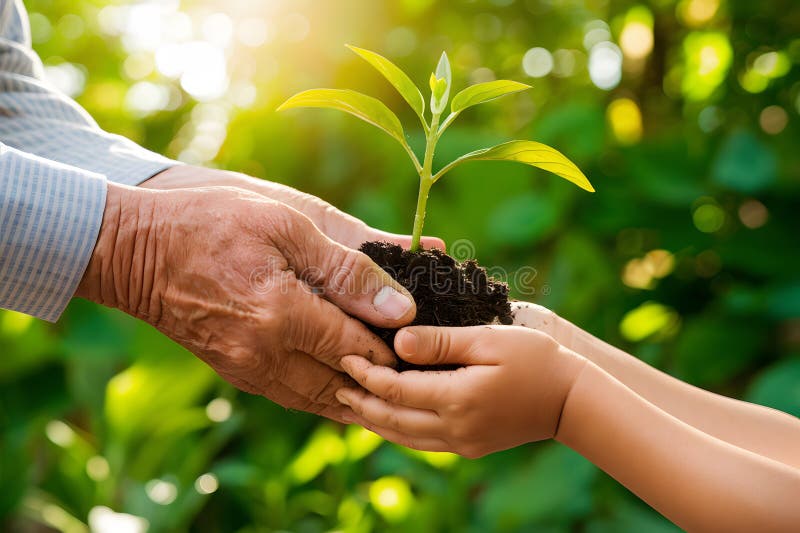 A Tender Moment of Passing on Knowledge and Care through Generations ...