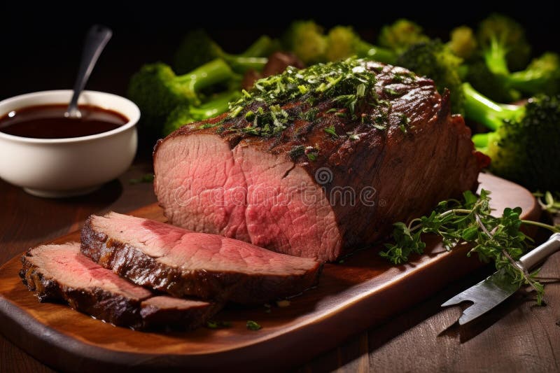 Tender Roast Beef Delicious. Generate Ai Stock Image - Image of meat ...