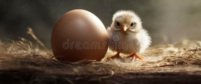 Adorable Chick Large Egg Straw Stock Photos - Free & Royalty-Free Stock ...