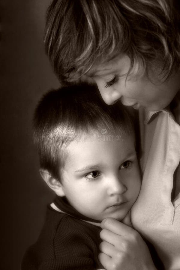 Tenderness stock image. Image of care, studio, young, fright - 1162703