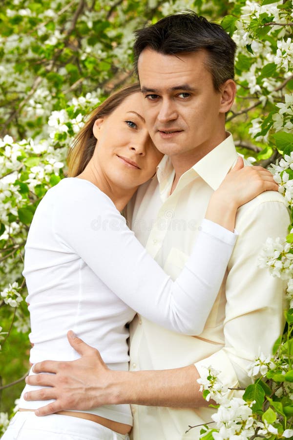 Tenderness stock photo. Image of girl, green, hugging - 21924088