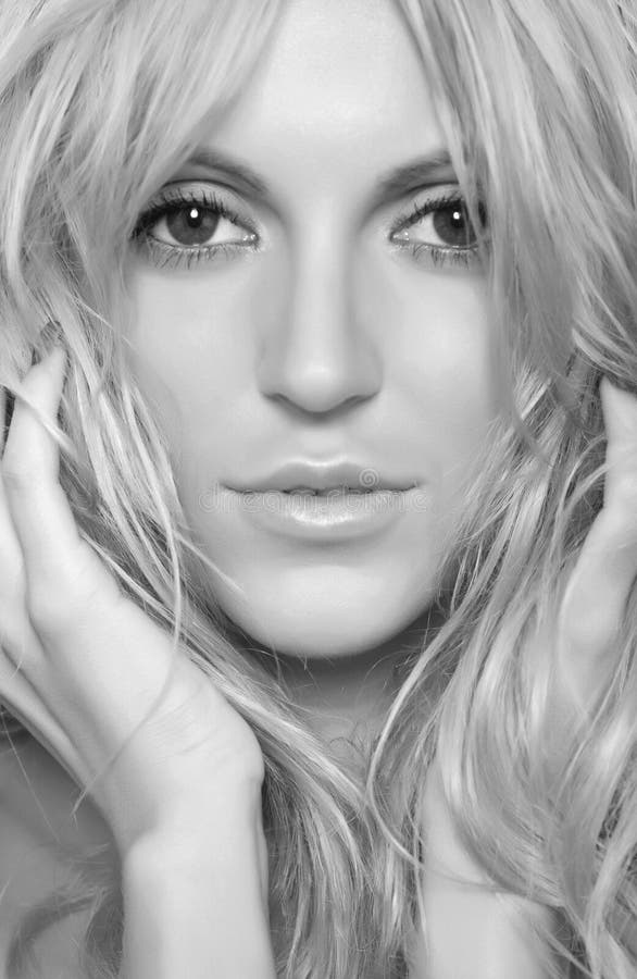 Tenderness, Portrait the beautiful girl with light hair model