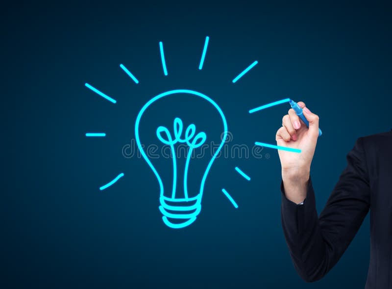 Tendo uma ideia nova foto de stock. Imagem de conceito - 64775156