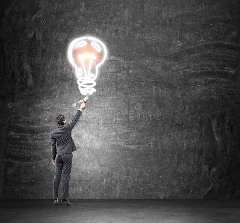 Tendo uma ideia nova foto de stock. Imagem de consulte - 64775326