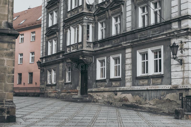 Tenement House in the Old Town Square Stock Image - Image of geometric ...