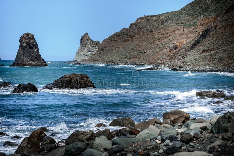 Tenerife north coast stock photo. Image of scenic, view - 95355740