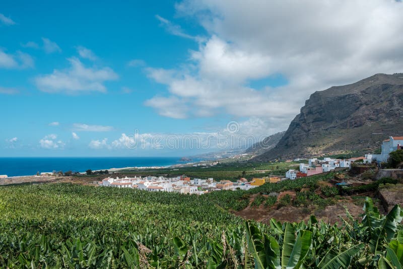 Tenerife North Landscape, Los Silos Stock Image - Image of shore ...
