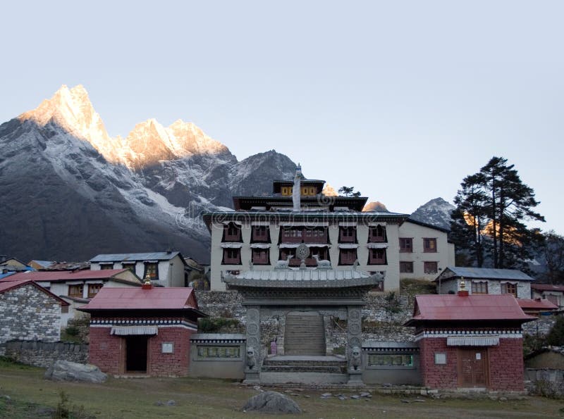 Tengboche Monastery - Nepal Stock Photo - Image of pangboche, buddhism ...