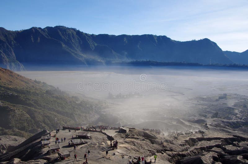 The Tengger Caldera on the Java Island in Indonesia Stock Photo - Image ...