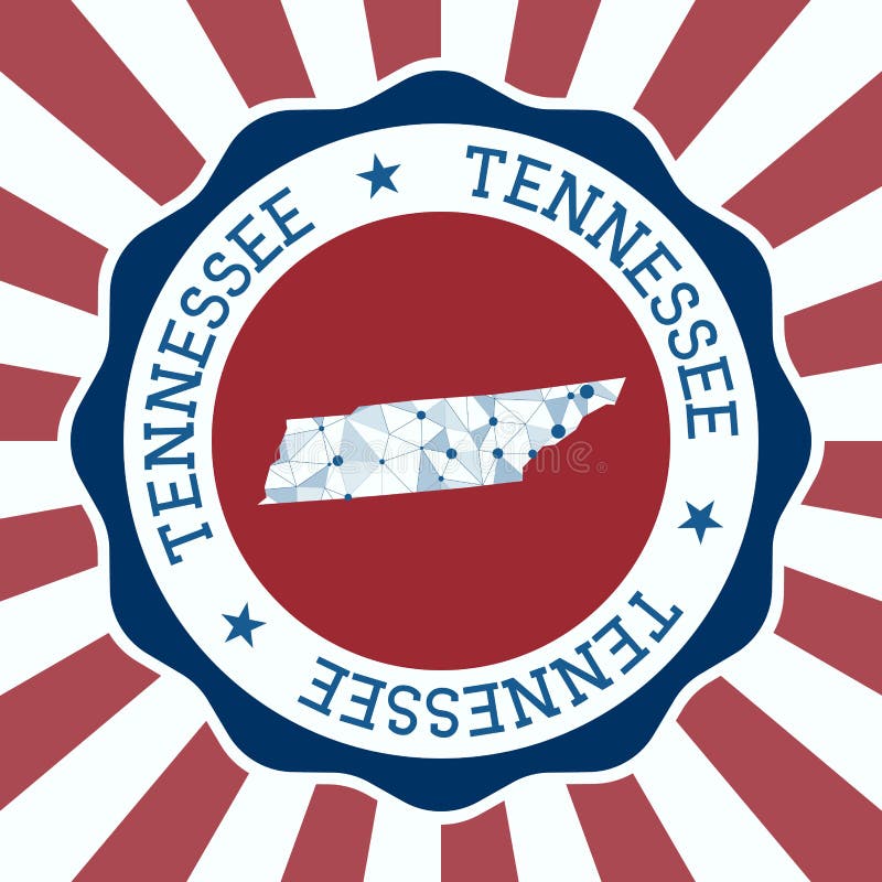 Tennessee Logo. Map of Tennessee with Us State. Stock Vector ...