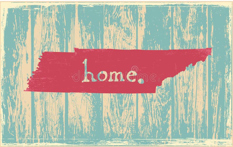 Tennessee Nostalgic Rustic Vintage State Vector Sign Stock Vector ...