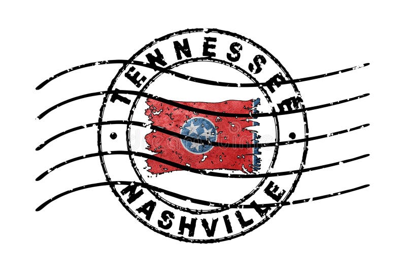 Tennessee Passport Stamp Flag Travel Document Symbol Stock ...