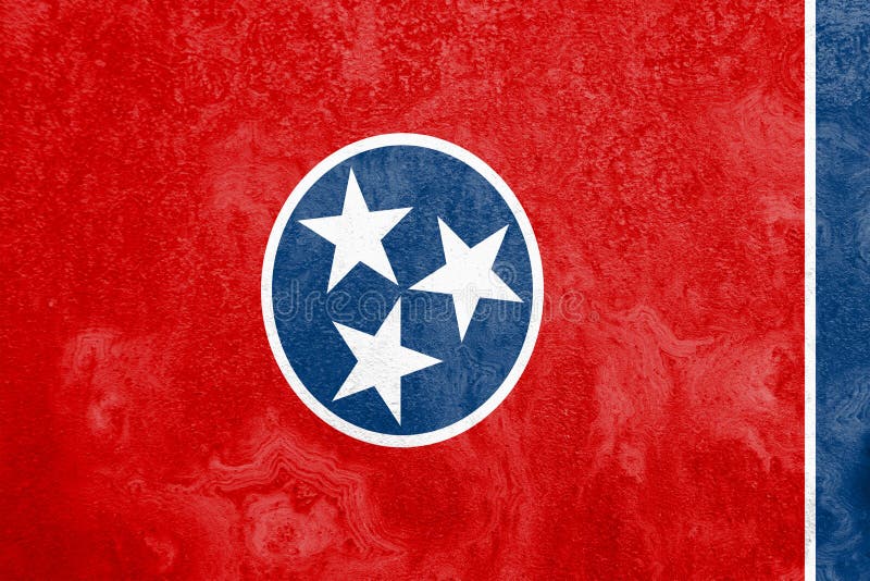 Tennessee State Flag stock image. Image of emblem, painted - 203619293
