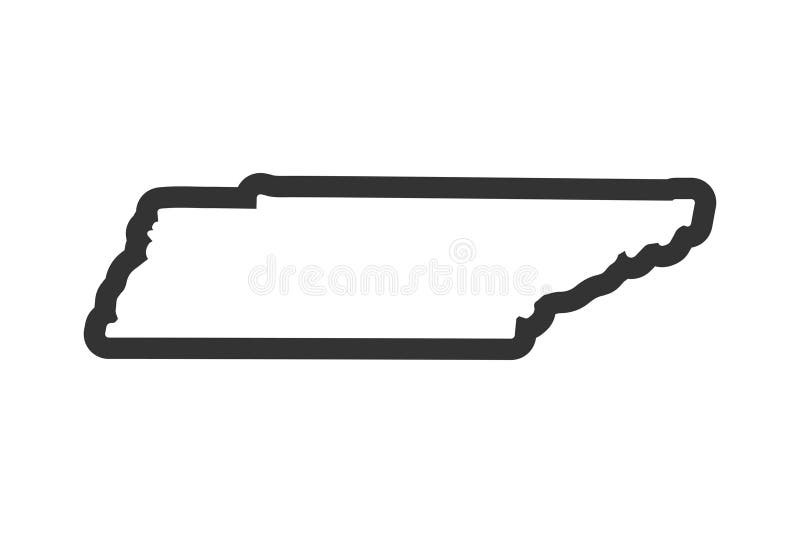 Tennessee Outline Symbol. US State Map. Vector Illustration Stock ...