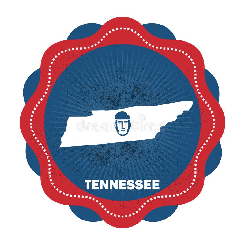Map of Tennessee State. Vector Illustration Decorative Design Stock ...