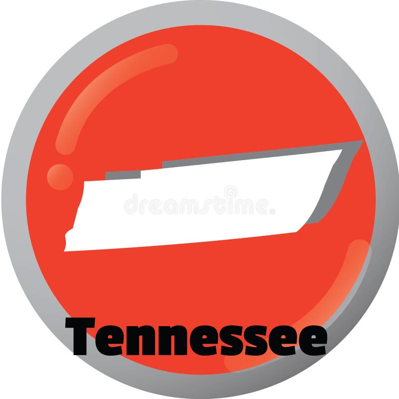 Map of Tennessee State. Vector Illustration Decorative Background ...