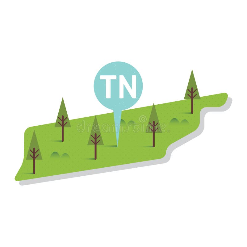 Tennessee State Map. Vector Illustration Decorative Design Stock Vector ...