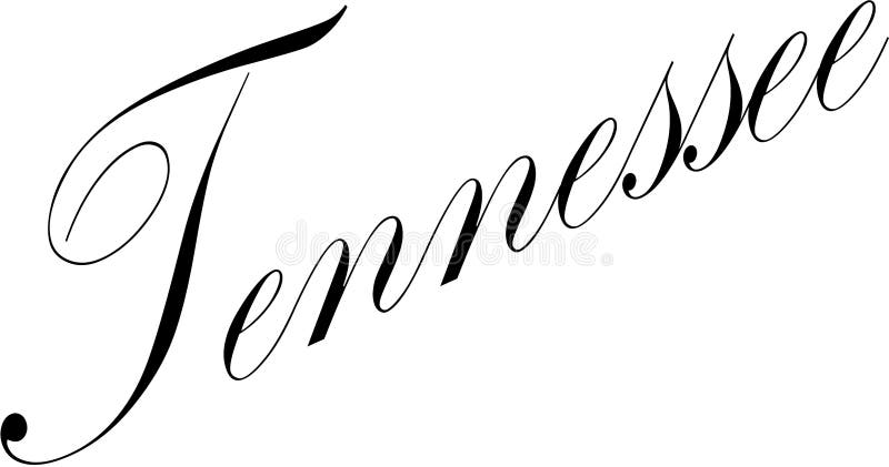 Tennessee Text Sign Illustration Stock Vector - Illustration of country ...