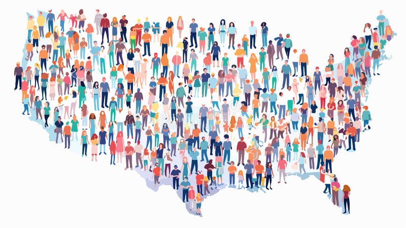 A Tennessee US State Population Map, Displaying Demographic Data with a ...