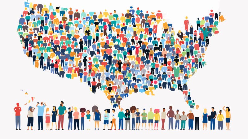 A Tennessee US State Population Map, Displaying Demographic Data with a ...