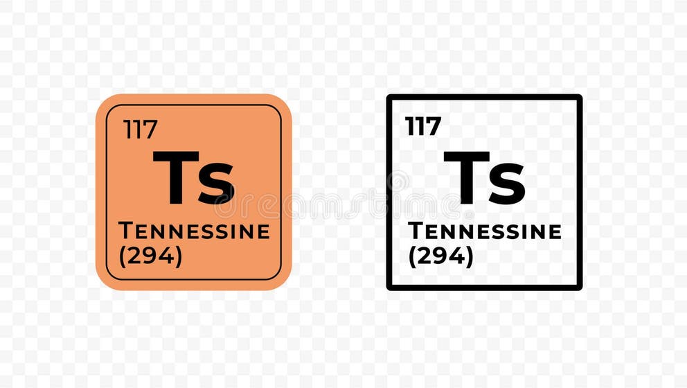 Tennessine, Chemical Element of the Periodic Table Vector Stock Vector ...