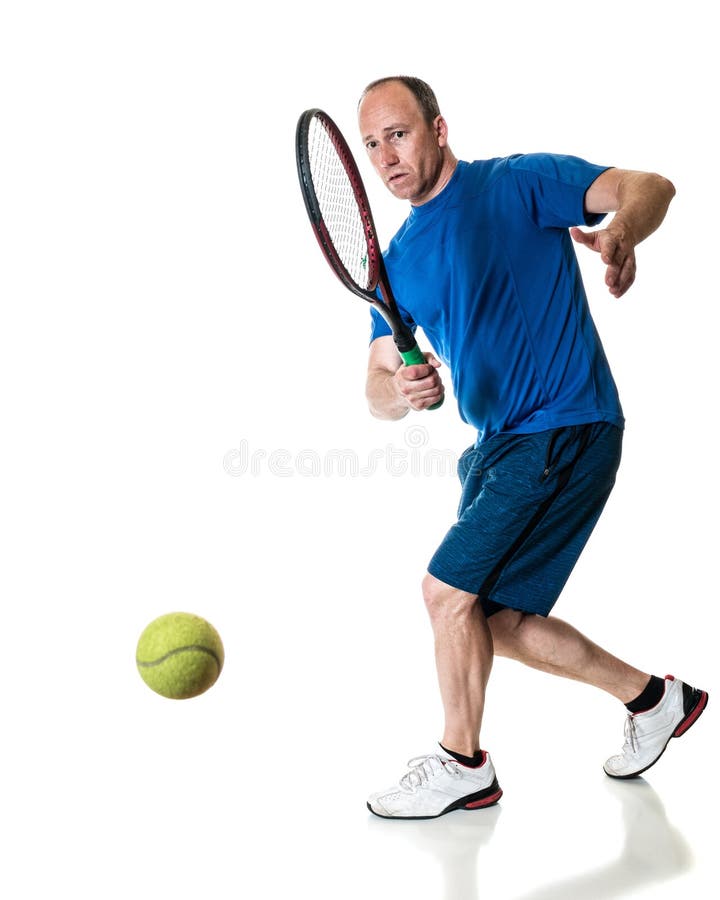 Tennis in action stock image. Image of athlete, racket - 4157853