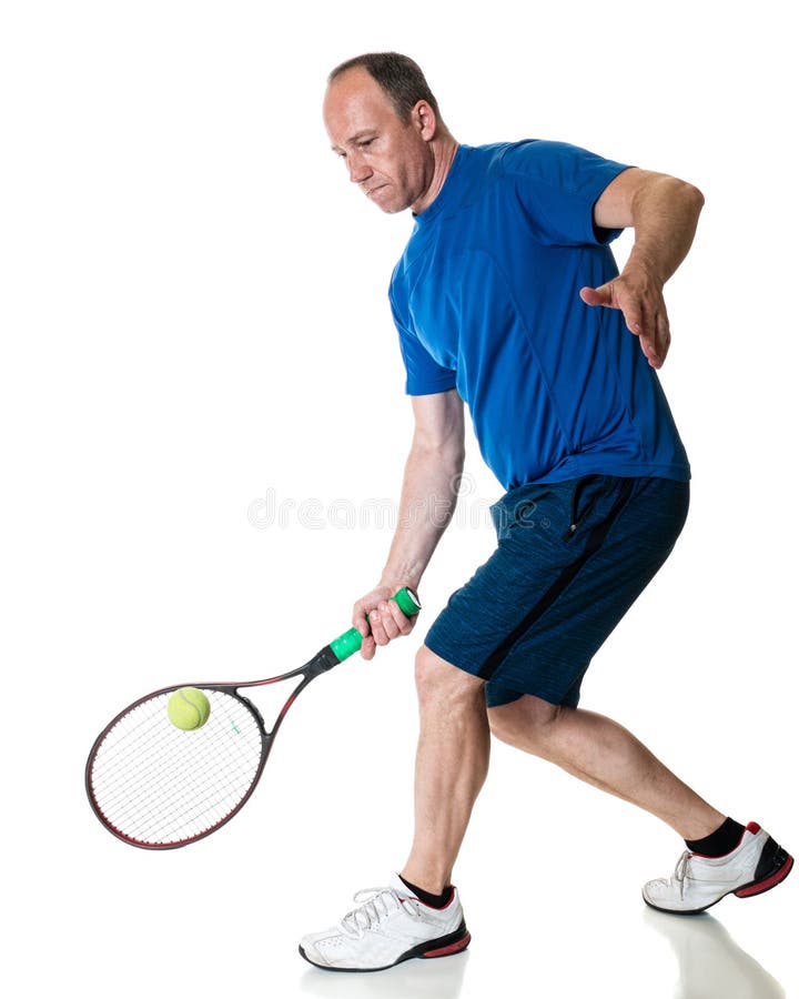 Tennis in action stock image. Image of athlete, racket - 4157853