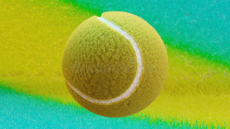 Tennis Ball on Abstract Background, Alpha Channel, Loop Animation, 3d ...