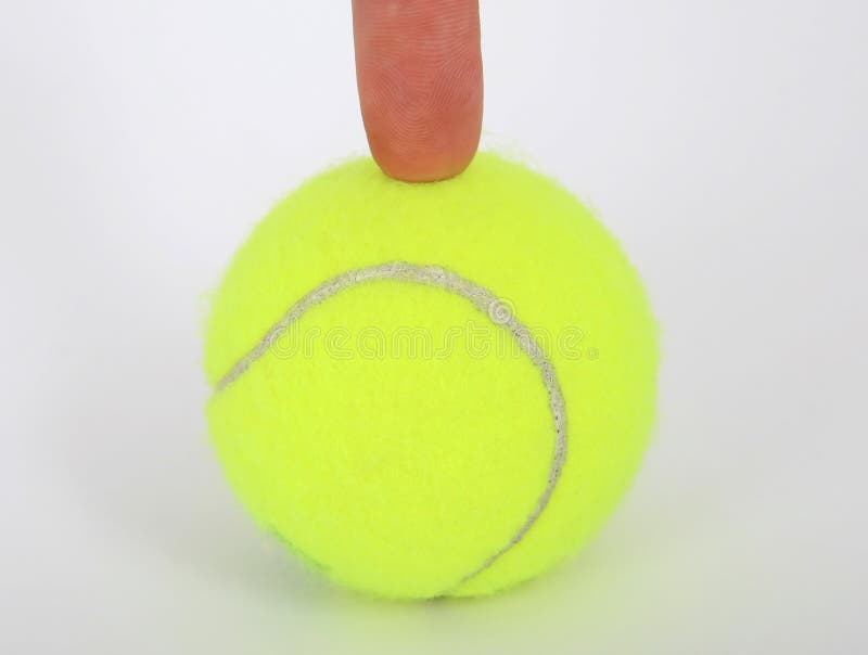Tennis Ball and a hand stock image. Image of copyspace - 1126787