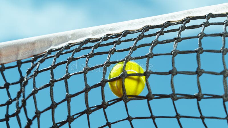 Tennis Ball Hitting the Net Stock Photo - Image of wave, happiness ...