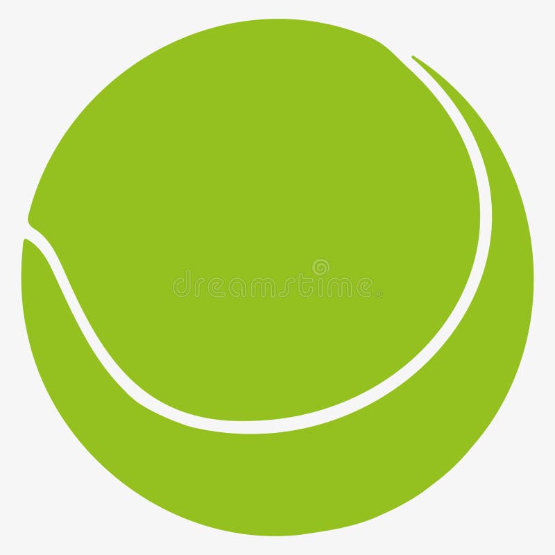 Tennis Ball Icon. Vector Eps Illustration. Stock Vector - Illustration ...