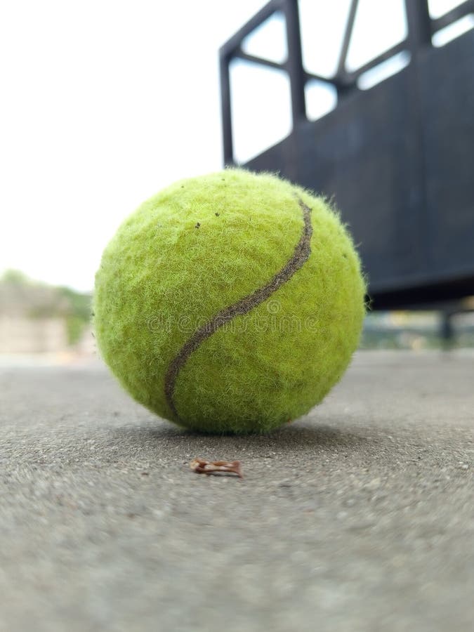 A Tennis Ball that is No Longer Used Stock Photo - Image of used ...